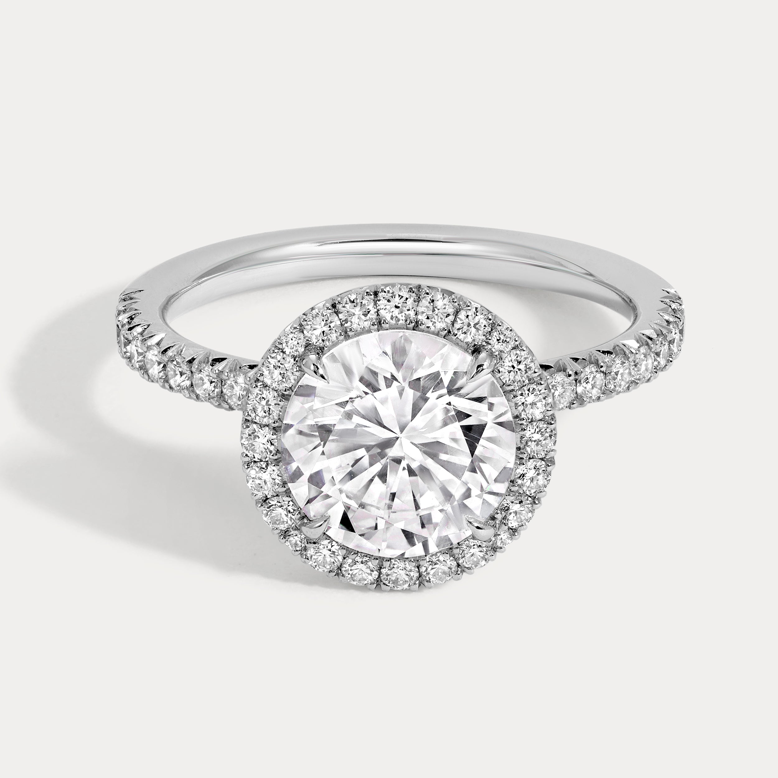 Sabrina - 3.01ct Earth Mined Round Engagement Ring – JK Diamond Co.