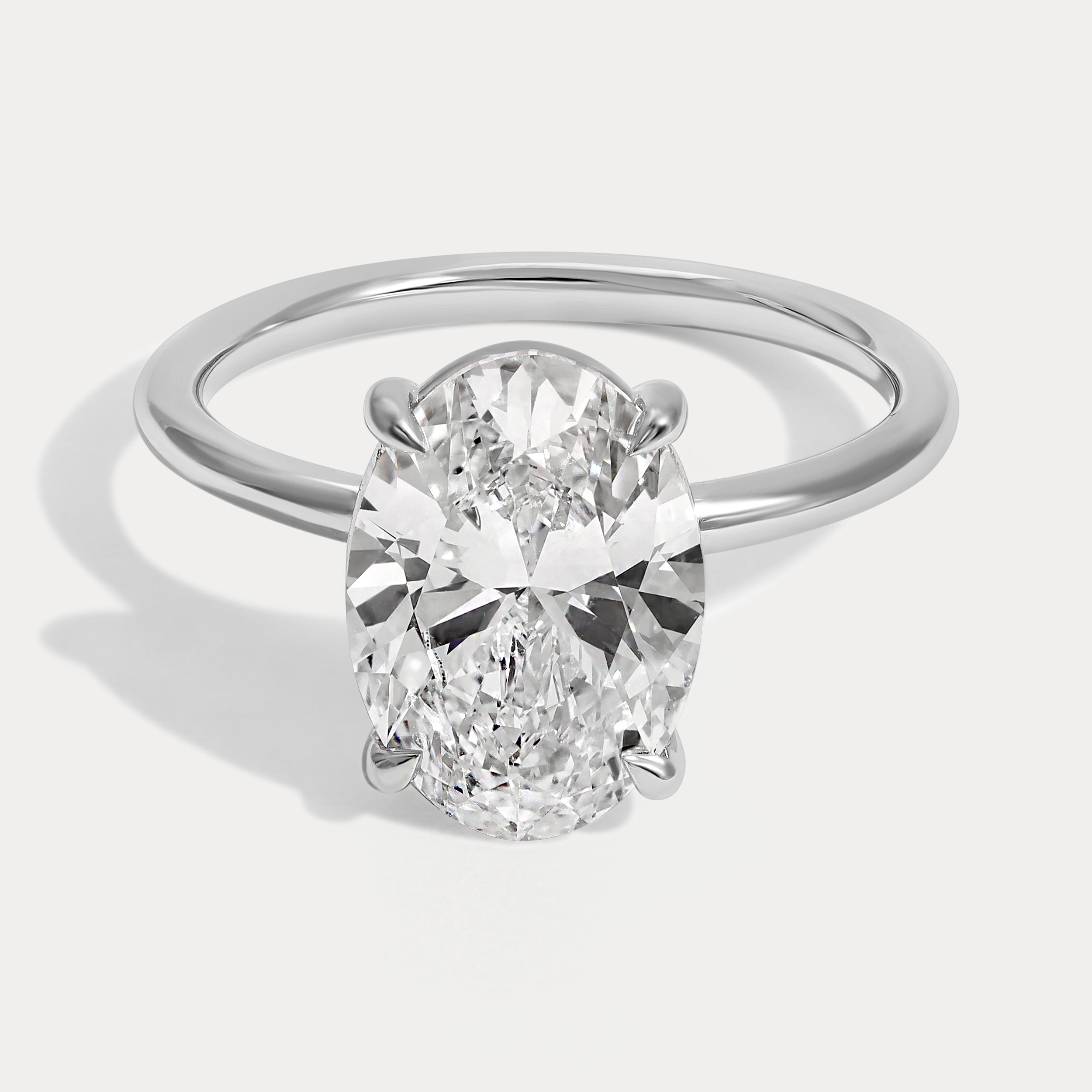 Sloane - 3.18ct Lab Grown Oval Engagement Ring – JK Diamond Co.