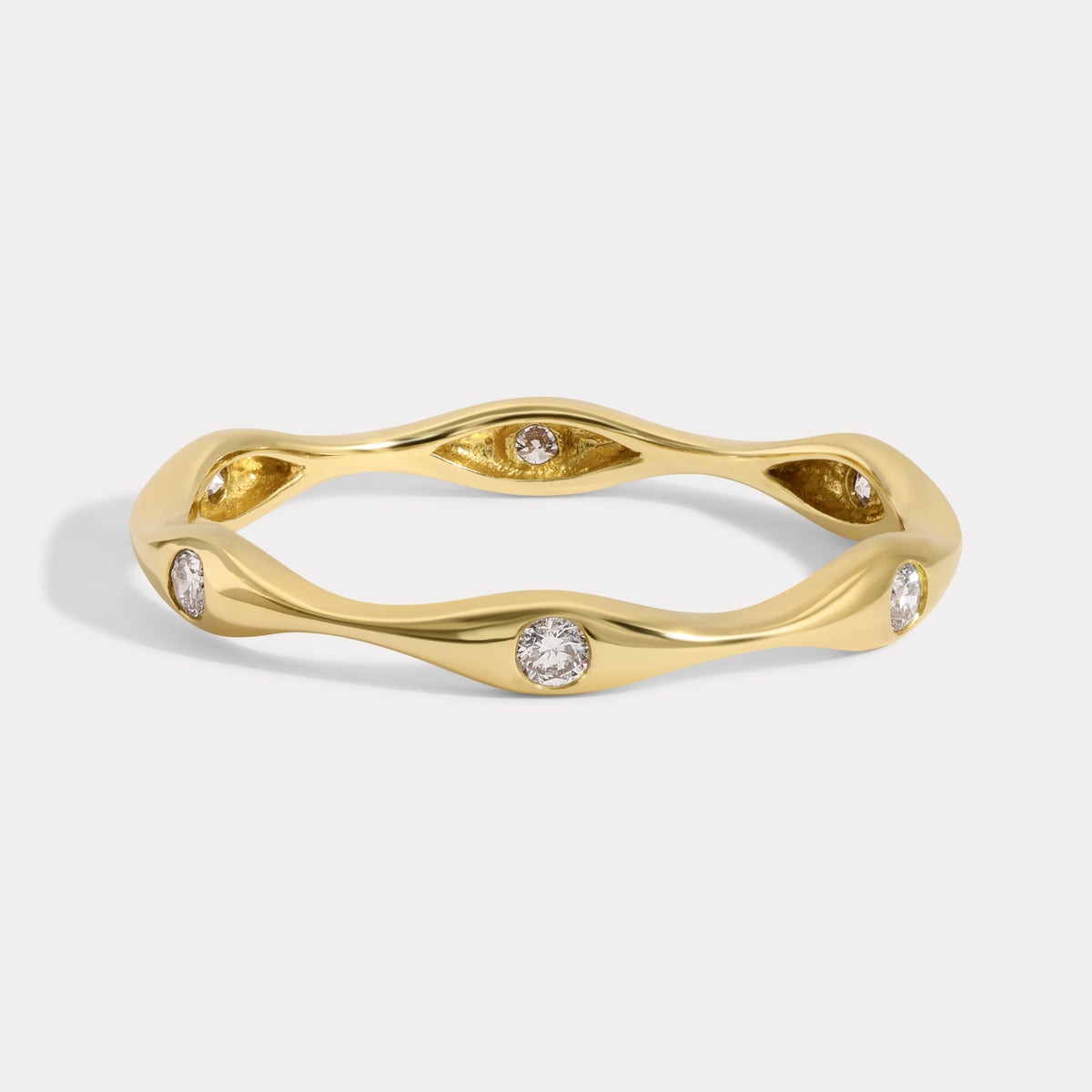 Wave Diamond Band – JK & Co. Jewelers